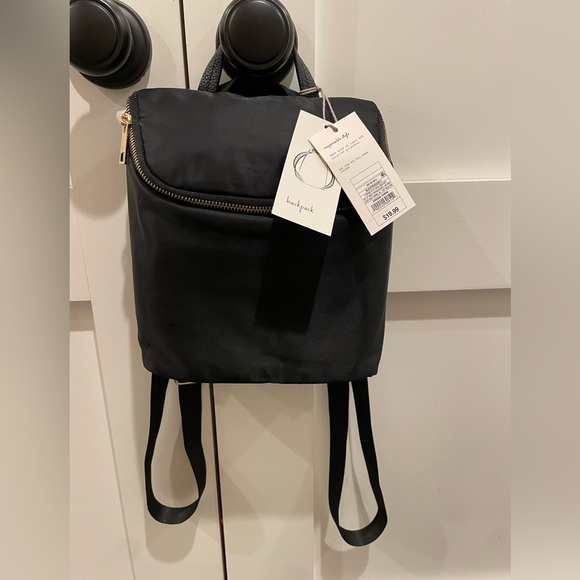 a new day | Bags | Nwt A New Day Black Gold Mini Backpack Purse | Poshmark
